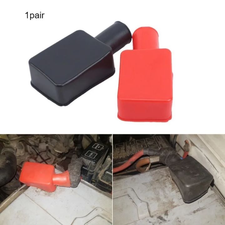 Car Battery Pole Positive And Negative Protection Cover Soft Plastic ...