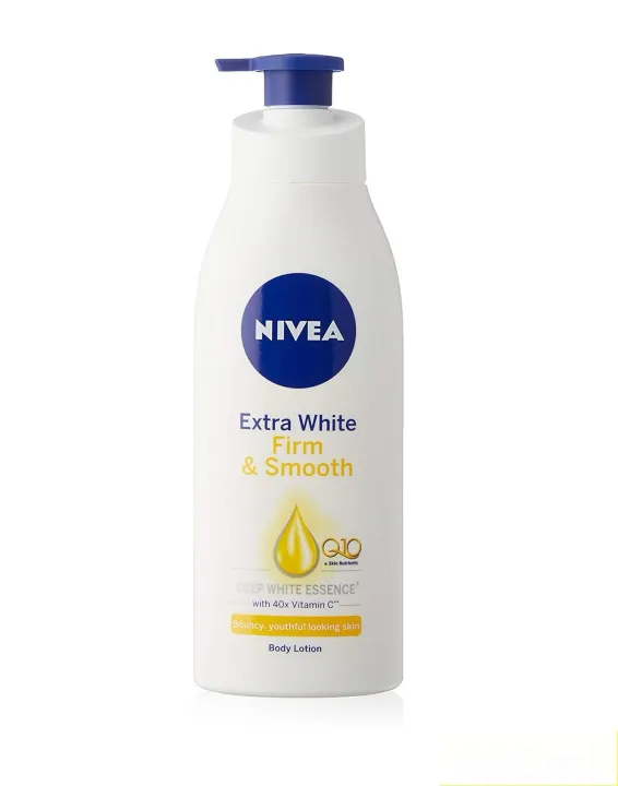 NIVEA Body Lotion Extra White Firm & Smooth Q10 Collagen 40x Vitamin C ...