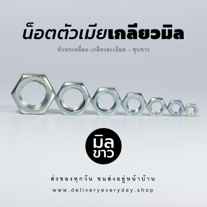 Hex female head nut fine thread mill screws are available in M3, M4, M5 ...