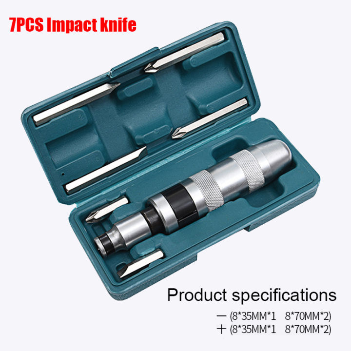 7PCS Impact Screwdriver Set Portable Heavy Duty Shock screw Driver ...