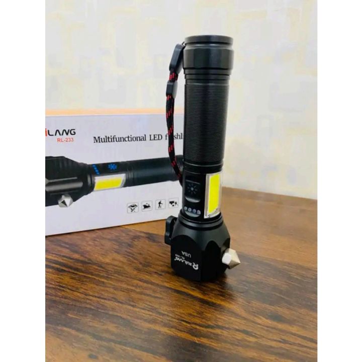 RUILANG Multifunctional High Power Telescopic Rechargeable Torch With ...