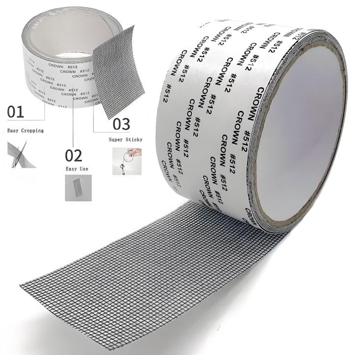 Screen Window Repair Patch Tape Mosquito Net Fixing Sticker Magic Mesh ...