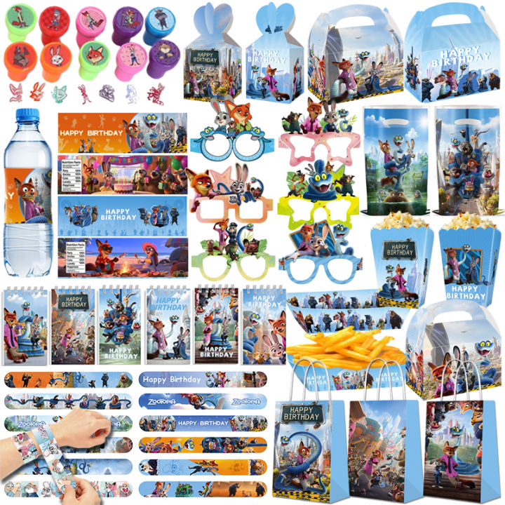 Disney Zootopia 2 Gift Bag Birthday Party Decoration Zootropolis Judy ...