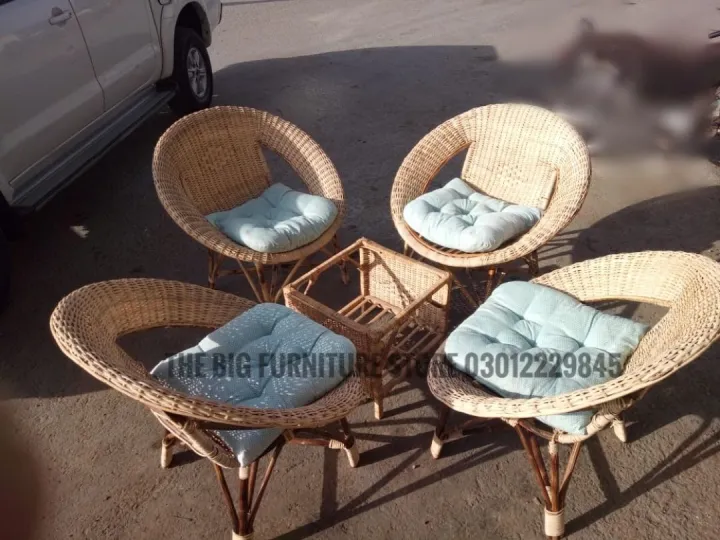 Cane Chairs Set Cane Garden Furniture Outdoor Cane Sofa | Daraz.pk