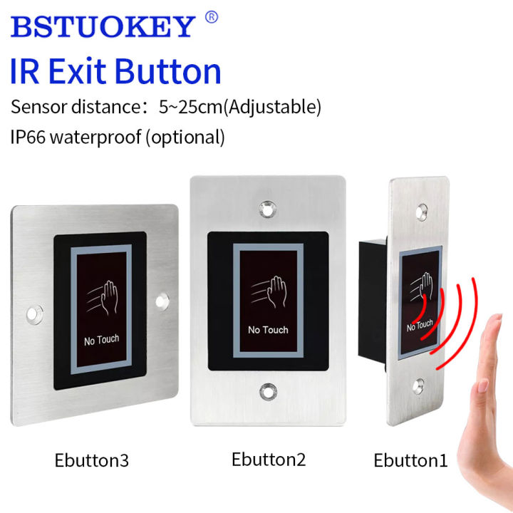 Touchless Door Exit Button Release Push Switch Wi Backlight for Access ...