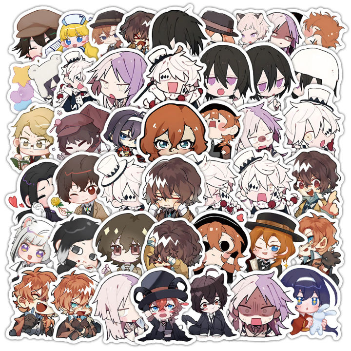 100PCS Anime Bungo Stray Dogs Stickers Nakajima Atsushi dazai osamu ...