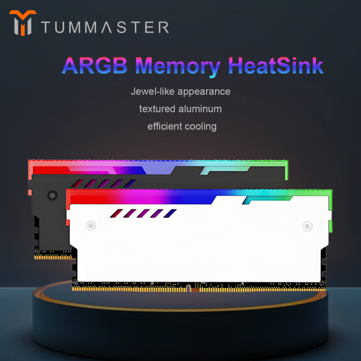 TUMMASTER Computer ARGB RAM Memory Heatsink Cooler with Thermal ...