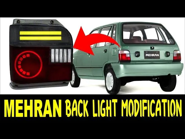 Suzuki Mehran back light sport Accessories Fancy look 2 pcs | Daraz.pk