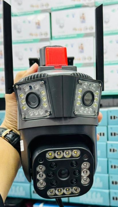 4K two lens 3 views security Wi-Fi PTZ Outdoor camera | Daraz.pk