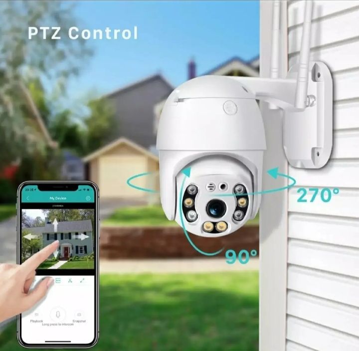 PTZ IP WIFI OUTDOOR FULL TIME COLOUR CAMERA 360 (4mp) with PIR | Daraz.lk