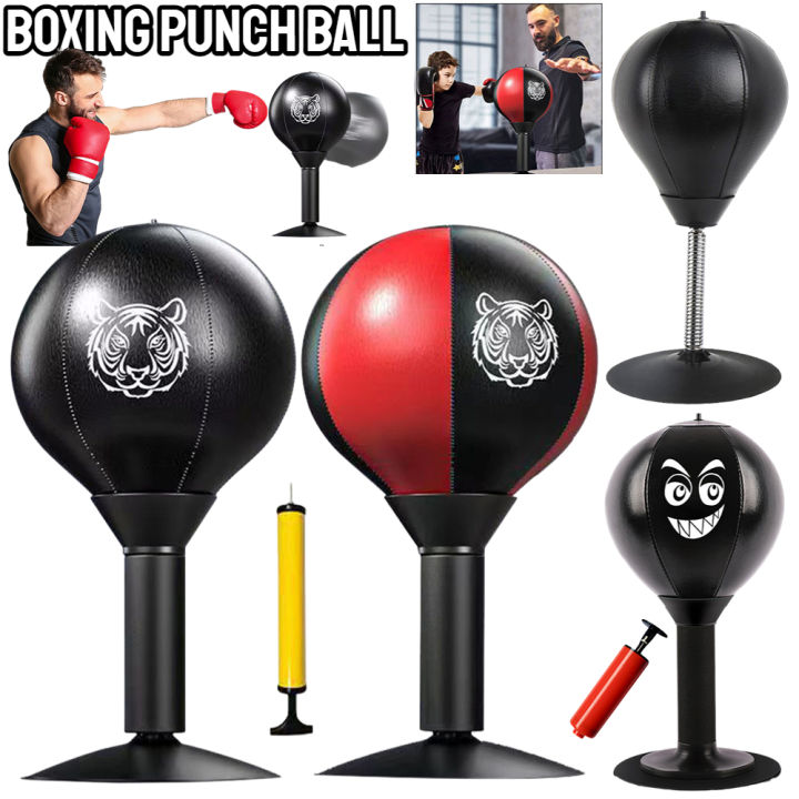 Desktop Punching Bag Table Boxing Punch Ball with Strong Suction Cup ...