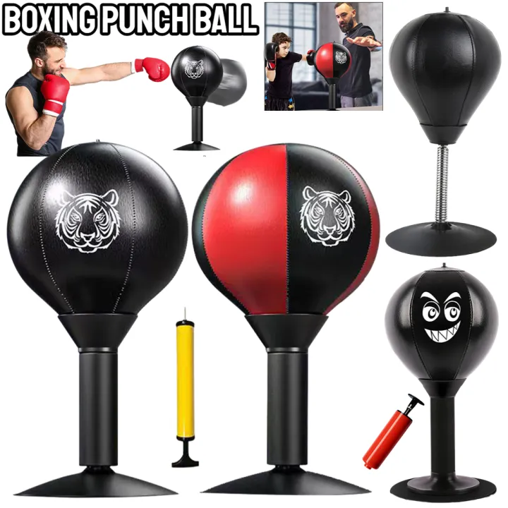 Desktop Punching Bag Table Boxing Punch Ball with Strong Suction Cup ...