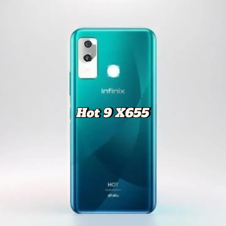 infinix Hot 9 X655 Battery Back Cover Green Door Housing case Glass ...