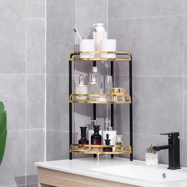 3 Tier Multi-Functional Movable Corner Storage Rack | Daraz.lk