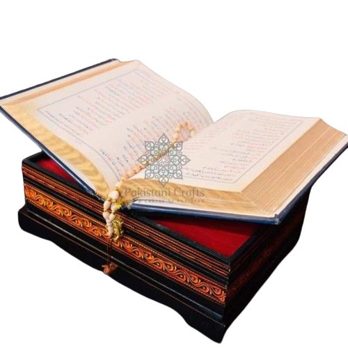 Handmade Wooden Decorative Box with Engraved 99 Names – Wooden Rahal ...