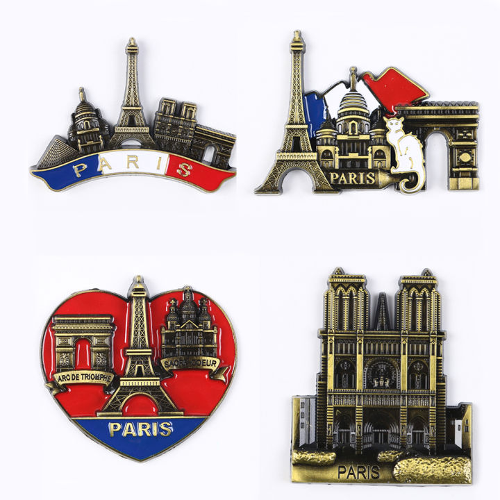 Metal Fridge Magnet Eiffel Tower Paris France Travel Souvenirs Gift ...