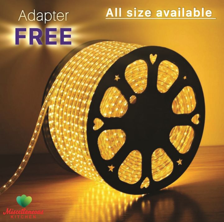 LED Rope Ceiling Strip Room Decoration Light Golden Yellow Color with ...