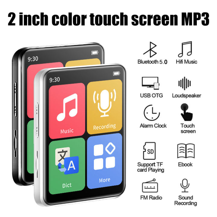 Bluetooth 5.0 MP3 Player Full Touch Screen Student Walkman Hifi Sport ...