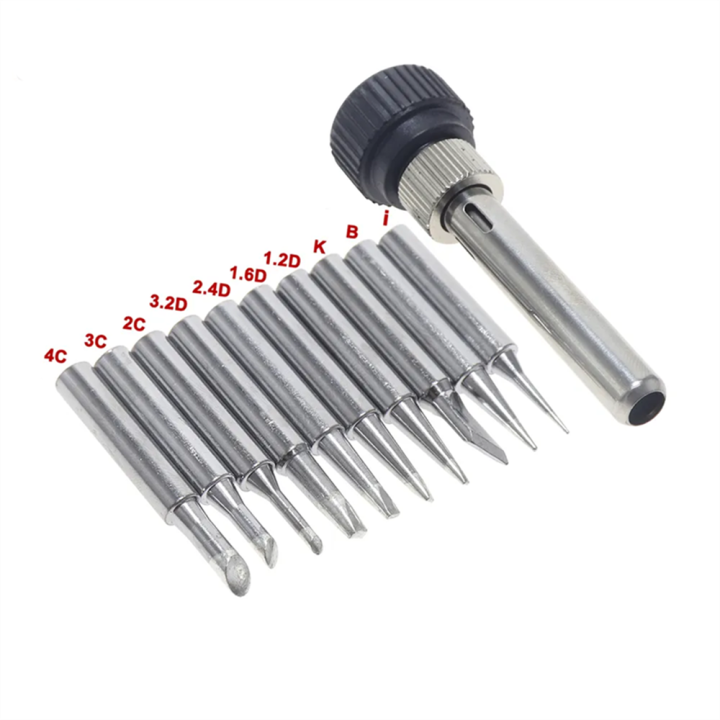 10Pcs Soldering Iron Tips 900M Lead-Free Solder Iron Tip Replaceable Soldering Tip with Welding ...