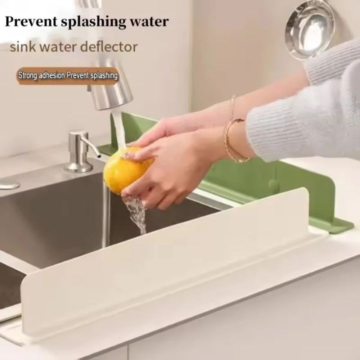 1Pcs Silicone Kitchen Sink Water Splash Guard Washing Basin Anti-splash ...