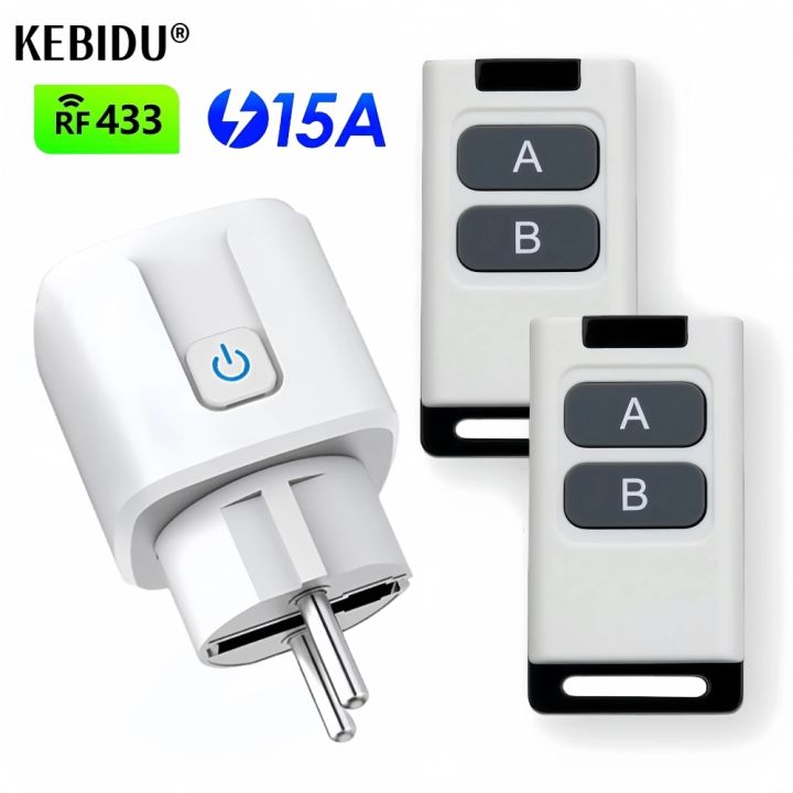 Universal Remote Control Mini Electrical Sockets 433MHZ Rf Smart Plug ...