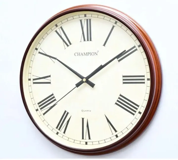 Champion wall clock 13 inch Roman Dial ticking motion | Daraz.pk