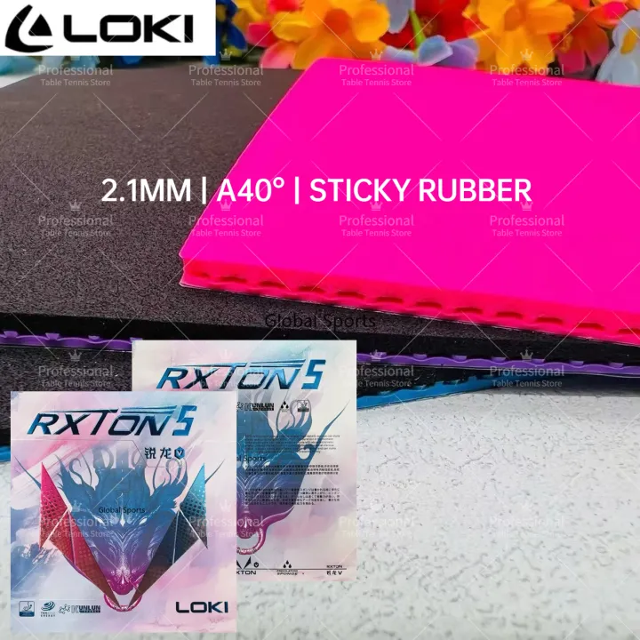 LOKI RXTON 5 Color Series Table Tennis Rubber for Racket Sticky Pimples ...