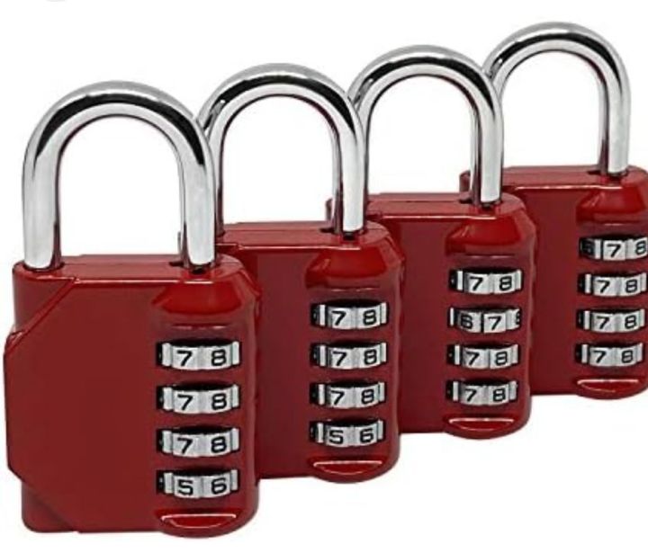 4 Digit Combination Lock, 4-Digit Combination Padlock Keyless ...