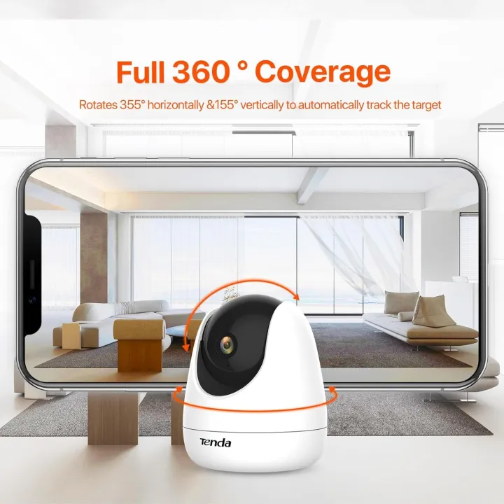 Tenda Wifi CP3 Pro 3 Megapixels Cctv Camera, Two-way Audio ...
