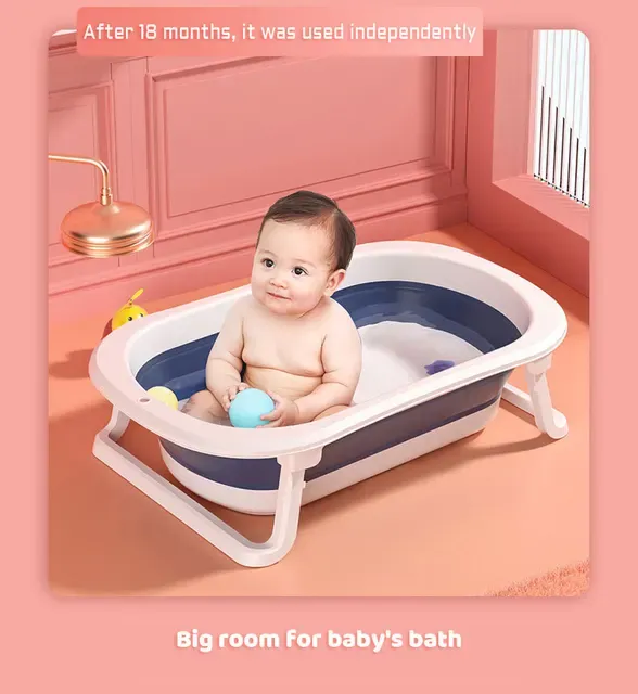Eco-Friendly Toddler Baby Bath Tub | Convertible & Space-Saving Infant ...