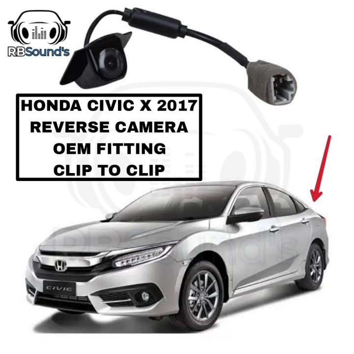 Honda Civic RS 2016–2020 Back View Camera | OEM Grip Fitting | Reverse ...