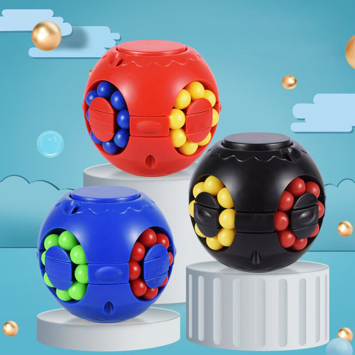 Magic Bean Puzzle Cube Spinner Rotate Slide Gyro Fidget Toy 3D Ball ...