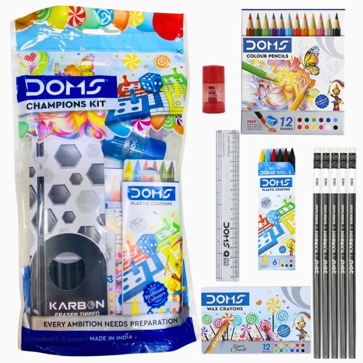Doms Champions Kit 6pcs Art Set for Kids Education, painting, Drawing ...