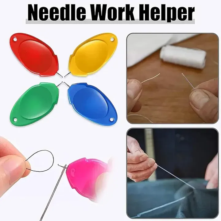 Versatile Needle Threader Set - Pack of 2, 5, or 10 for Hand and ...