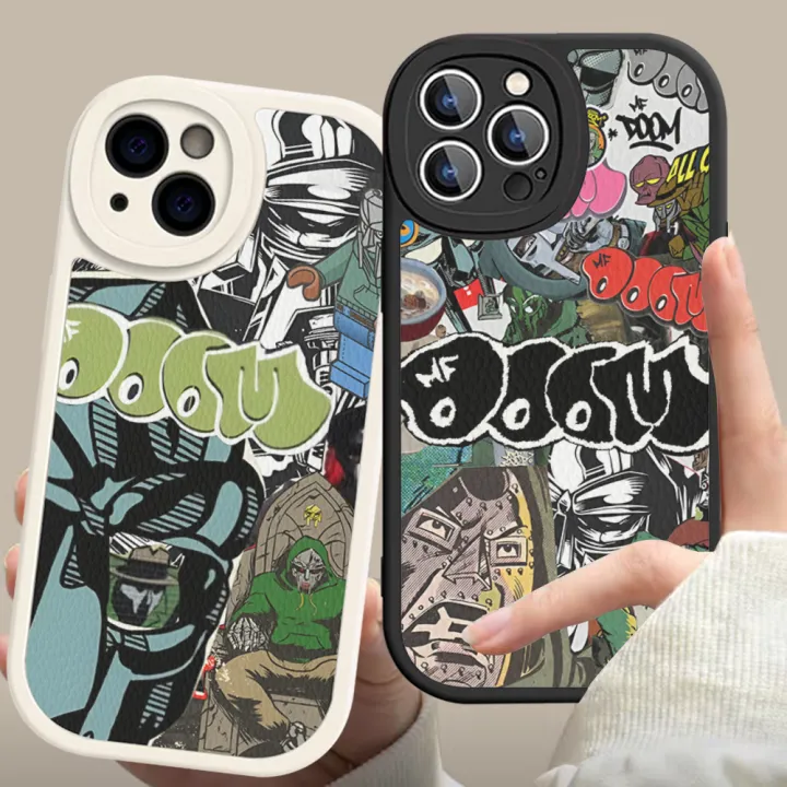 Retro MF Doom Phone Case Hard Leather For IPhone 15 14 13 12 Mini 11 14 ...