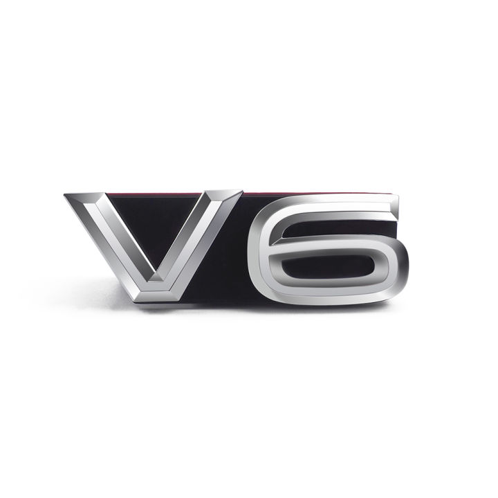 Silver V6 Emblems Stickers Front Grille Sticker For VW Volkswagen ...