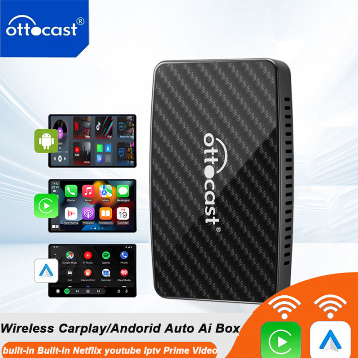 OTTOCAST Play2Video Pro Ai Box Built in YouTube Netflix IPTV Video Box ...