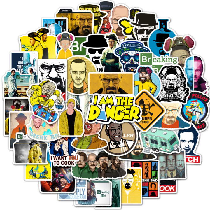50Pcs Breaking Bad TV Show Merchandise Stickers Pack of Stickers-Funny ...
