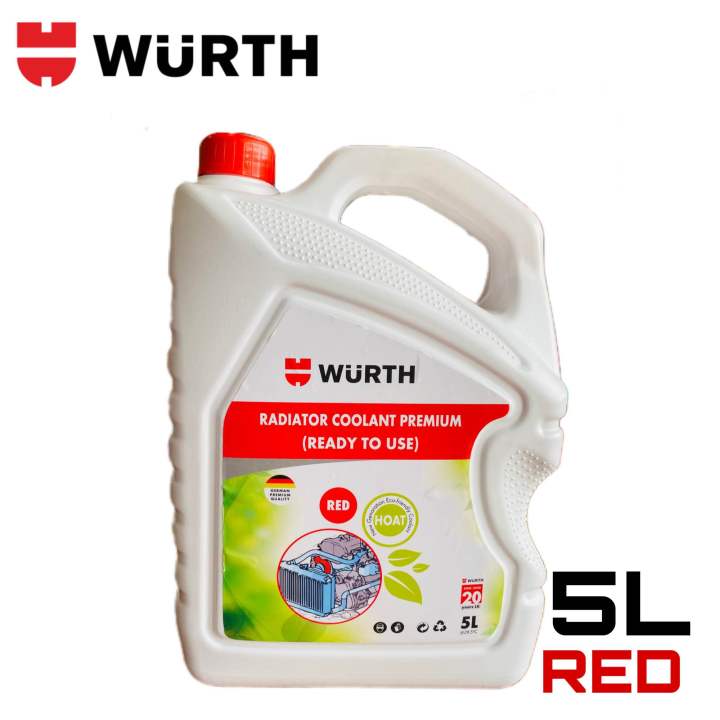 WURTH Radiator Coolant Premium 5L (red) | Daraz.lk