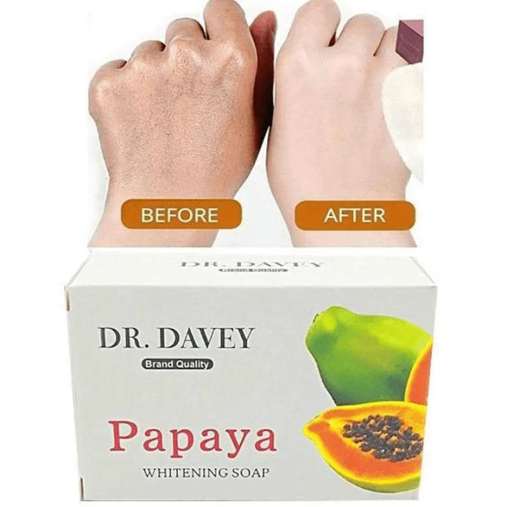 Dr. Davey Papaya Soap – 100g | Skin Brightening & Exfoliating Formula for Smooth, Radiant Skin ...