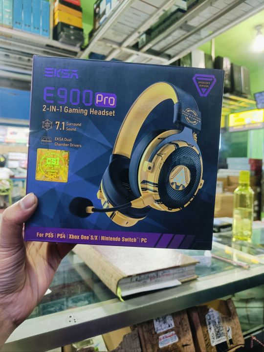 EKSA E900 Pro 7.1 Surround Gaming Headset | Yellow | Daraz.com.bd