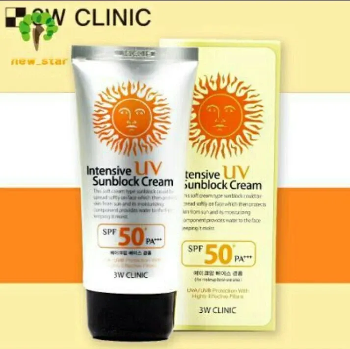 SPF 50+ 3W CLINIC INTENSIVE UV SUNBLOCK CREAM 70ML x 2 | Daraz.com.bd