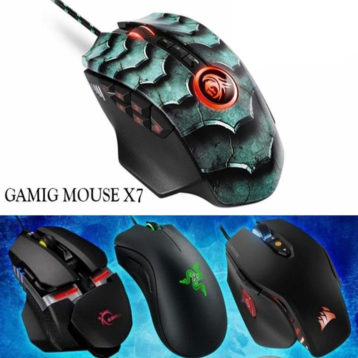 X7 Blast Macro RGB Gaming Mouse | Daraz.lk