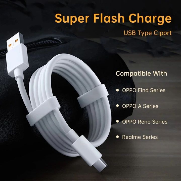Original Super Vooc 6.5A 65W USB Type C Fast Charge Cable for OPPO ...