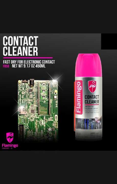 Electrical Contact Cleaner Spray Flamingo 450ml | Electronic Contact ...