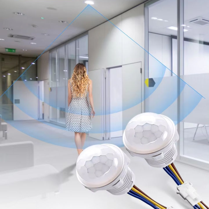 2PCS Human Body Infrared Motion Sensor Smart PIR Sensor Detector Switch ...