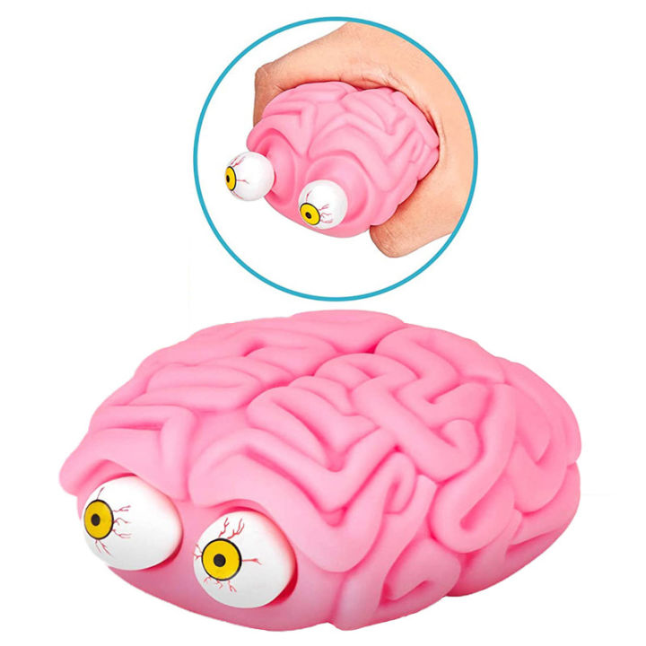 Anti Stress Flippy Brain Squishy Eye Popping Squeeze Fidget Toy Cool ...