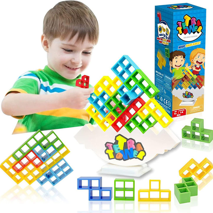 Stacking Blocks Tetra Tower Balance Game Stacking Building Blocks ...