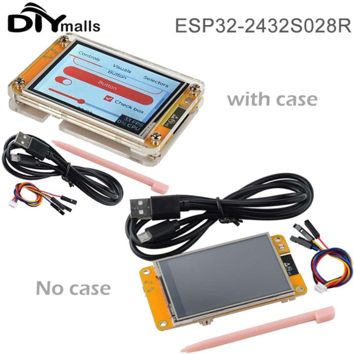 2.8" ESP32-2432S028R ESP32 Display ILI9341 Resistive Touchscreen TFT LCD Module ESP-WROOM-32 ...