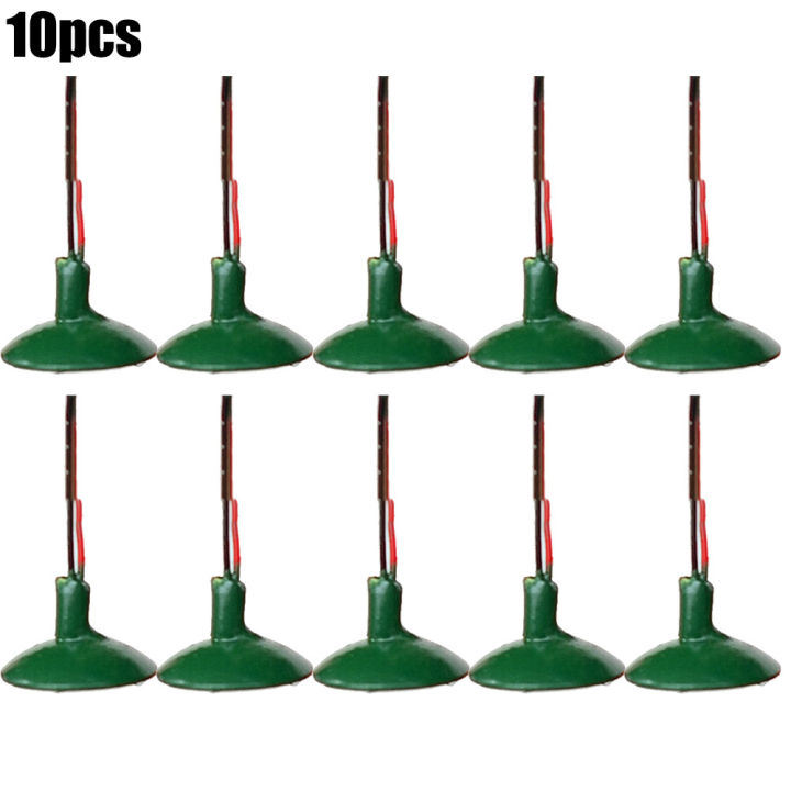 10pcs OO / HO Scale Street Light Model Wall Lamp Posts Led Ceiling ...